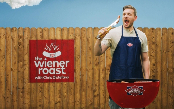 Chris Distefano roasts his Dietz & Watson wiener - Reel 360 News