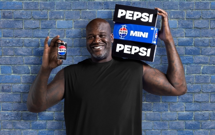 Shaq wishes he was smaller in mini Pepsi cans campaign - Reel 360 News