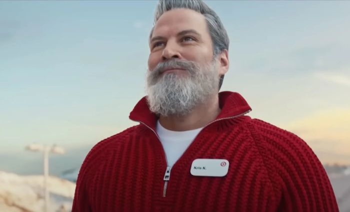 Ripped Kris Kringle turns Target into a Winter Wonderland - Reel 360 News