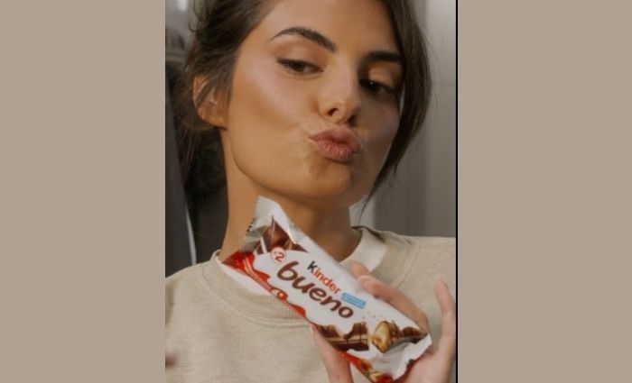 Paige DeSorbo drops first Kinder Bueno Big Game ad - Reel 360 News